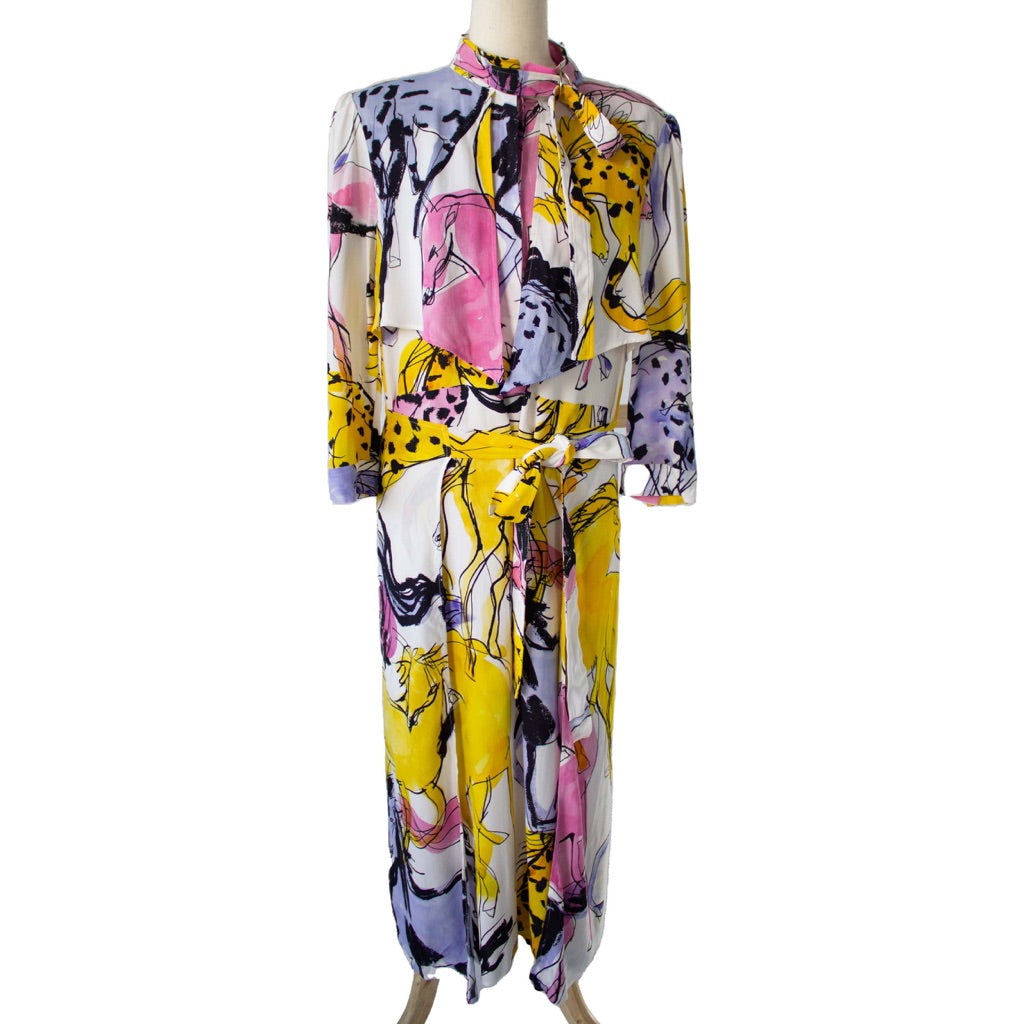 Stella McCartney HORSE-PRINT STRETCH-CREPE DRESS - BOPF | Business of ...